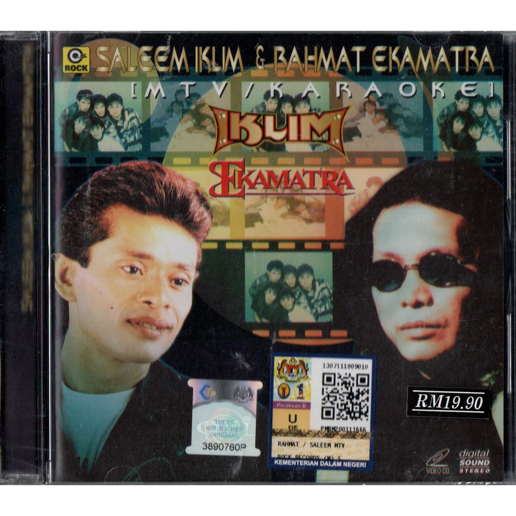 VCD Saleem Iklim & Rahmat Ekamatra (13 Lagu-Lagu / MTV & Karaoke) Rock ...