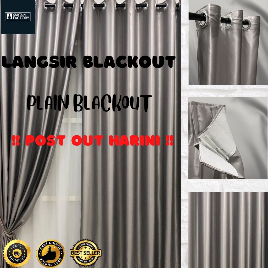 Grey - RIYANA LANGSIR READYMADE UNTUK TINGKAP, PINTU BILIK DAN SLIDING ...