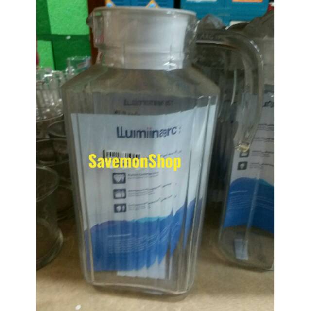 Luminarc Quadro 1.7 Liter Drinking Bottle Pitcher Water Jug Luminarc ...