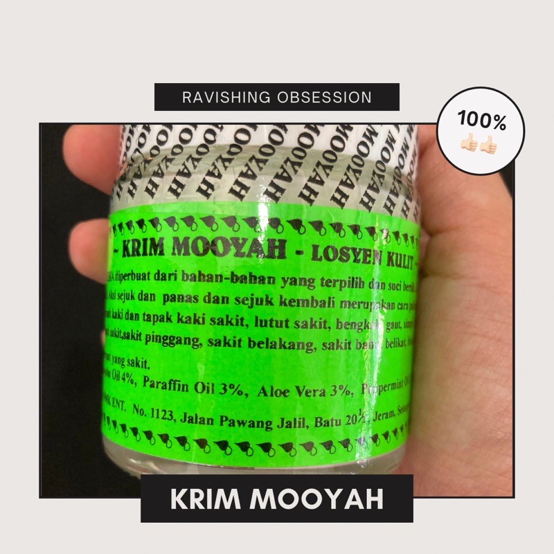 KRIM MOOYAH 💯 LOSYEN PANAS UNTUK KULIT | Shopee Malaysia