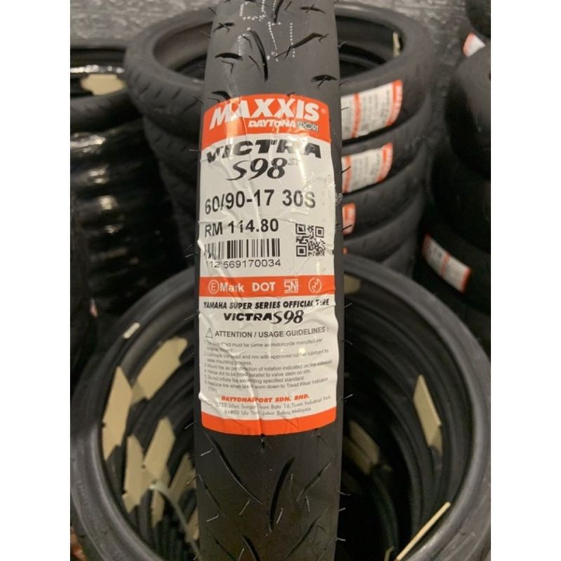 TAYAR MAXXIS VICTRA S98 17' TUBELESS TYRE RACING DUAL COMPOUND MAXXIS ...