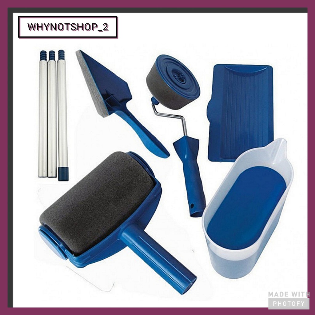 [Ready Stock] 6 in 1 Paint Roller Paint Brush 6 pcs Set/Set Berus Cat ...