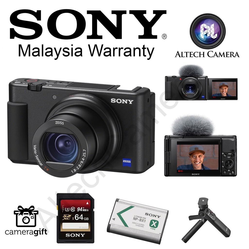 Sony ZV-1 Digital Camera (Free 64GB Card) ZV1 | Shopee Malaysia