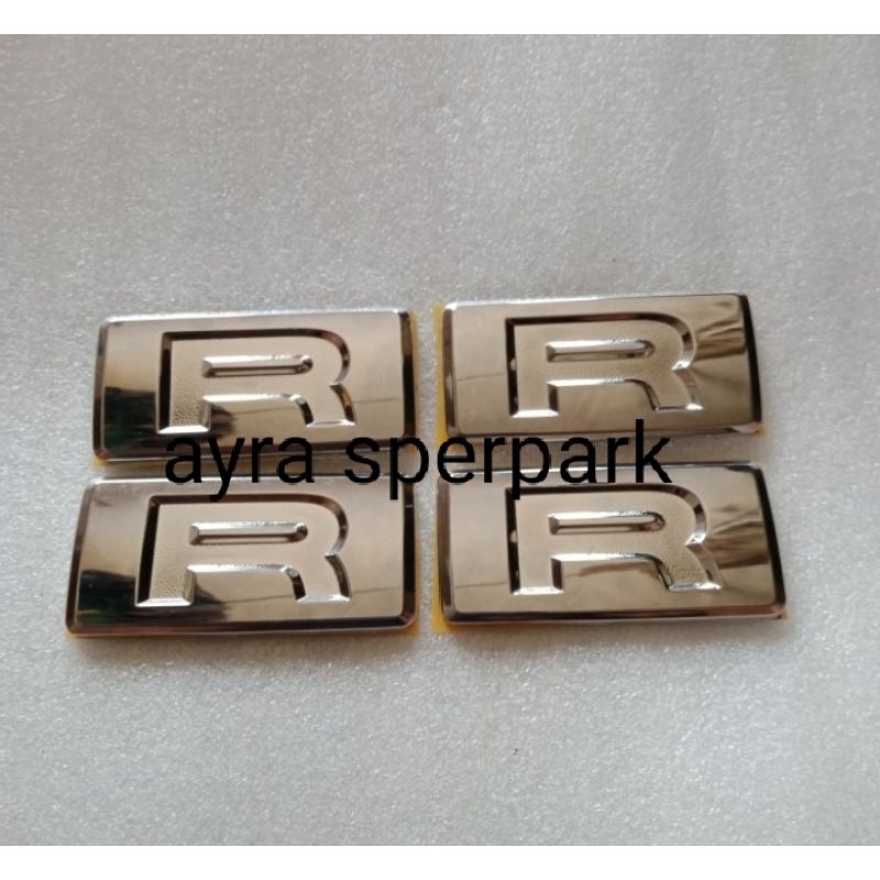 Original type R chrome Emblem | Shopee Malaysia