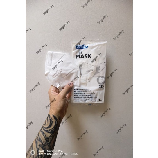 PURVIGOR N99 N95 KN95 FFP2 5 Layers High Filtration 3D Face Mask ...