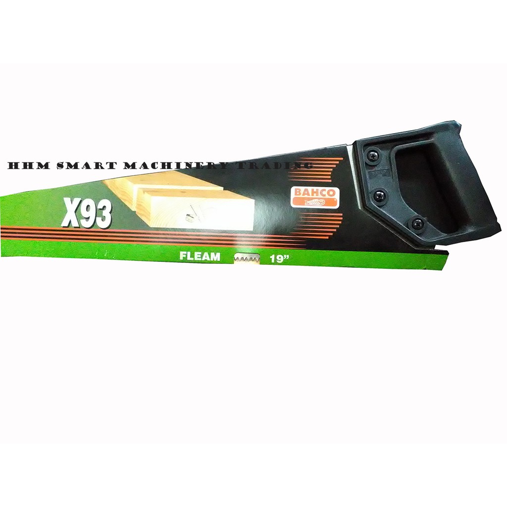 BAHCO 19" X93 XT Superior Wood Hand Saw / Gergaji Kayu Tangan | Shopee ...