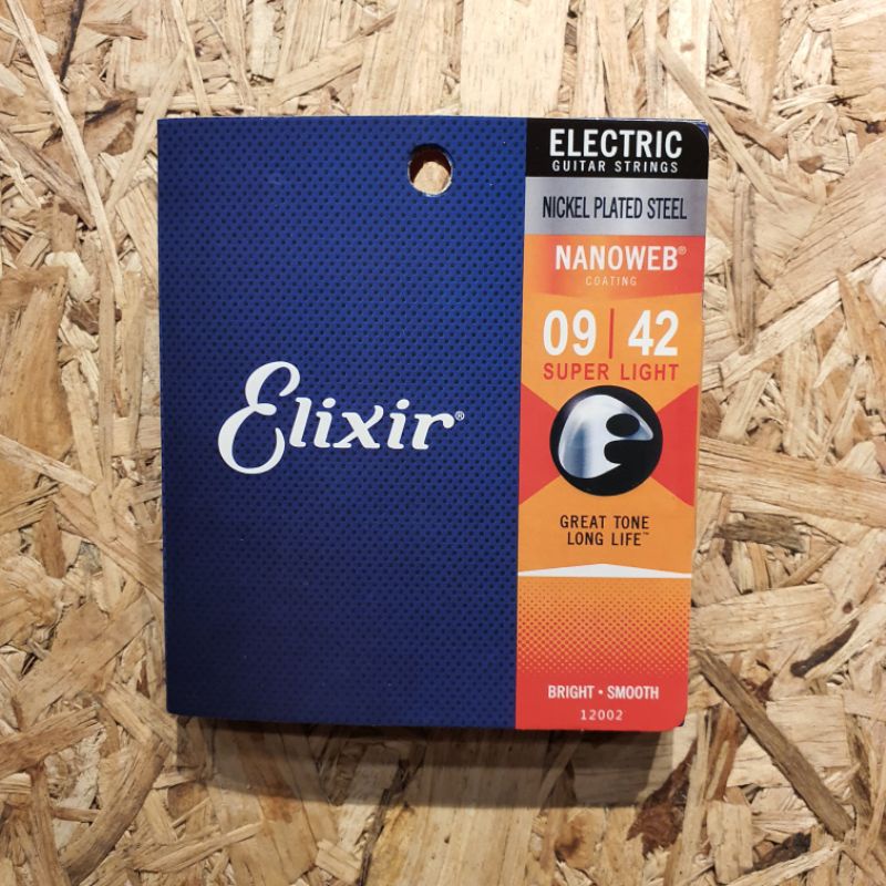 Elixir 09-42 12000 Super Light 1set Electric Guitar String Tali Gitar ...