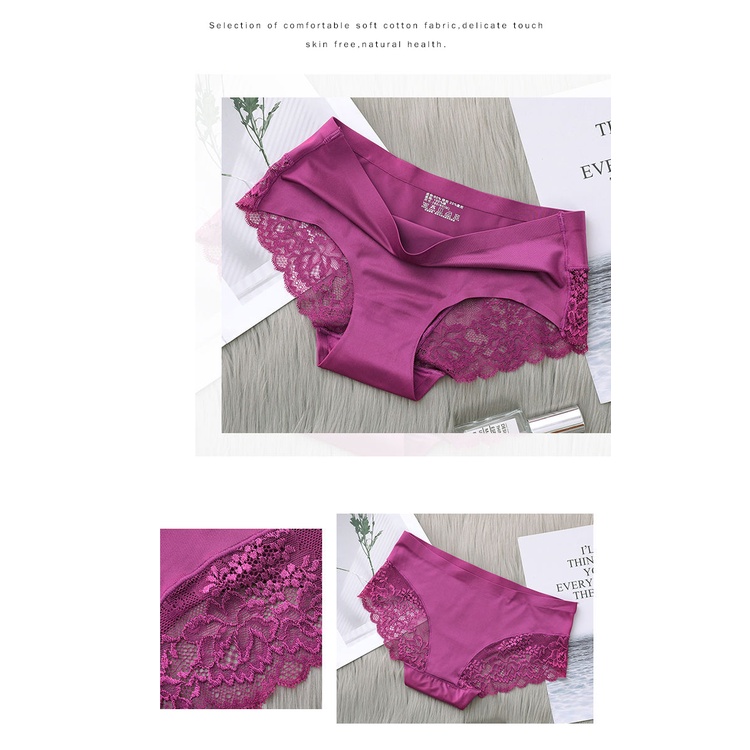 Sexy Lace Underwear For Women Frozen Silk Spender Wanita Ice Silk