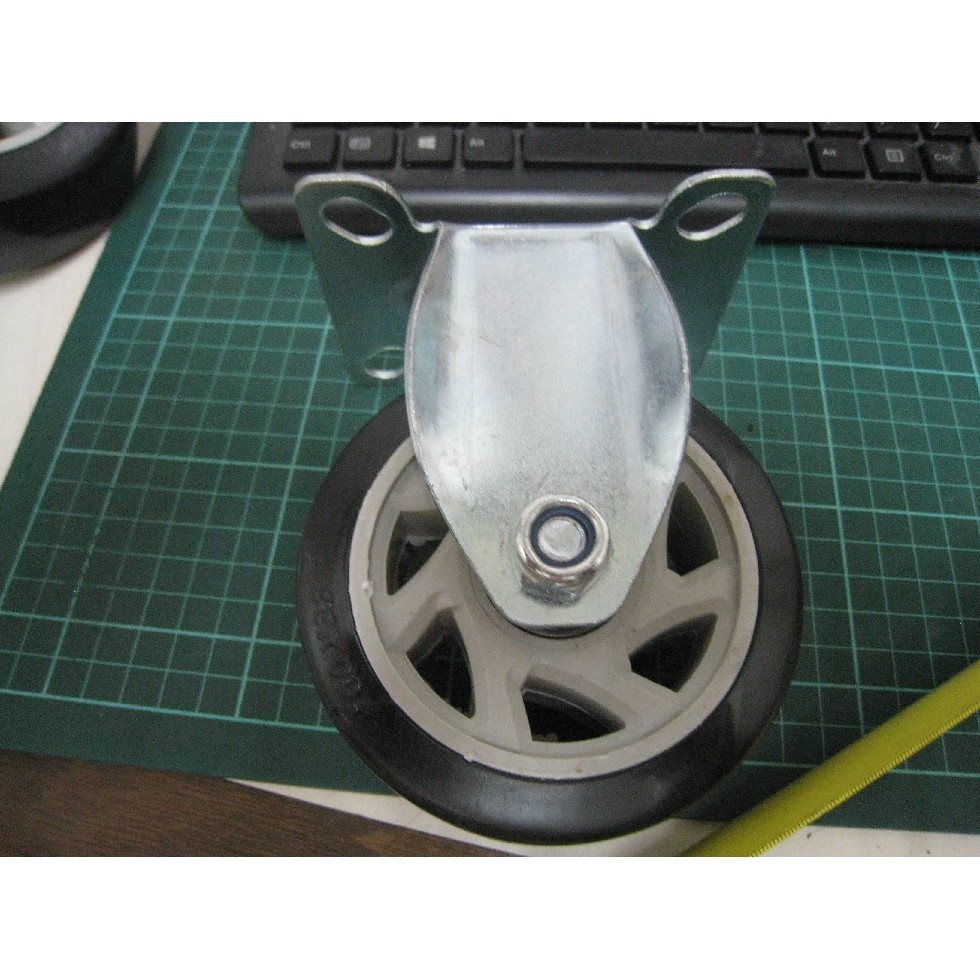 Black Castor Trolley RIGED PU 4" | Shopee Malaysia