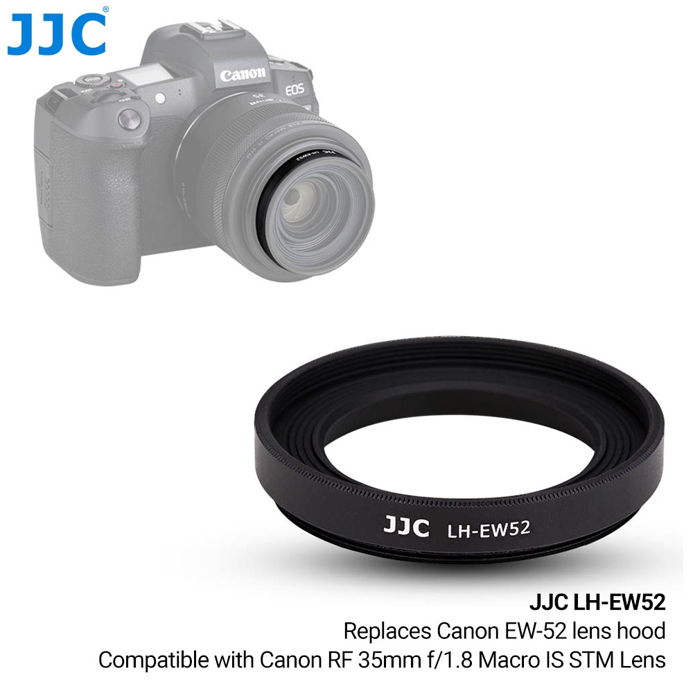 JJC Camera Lens Hood for Canon RF 50mm F1.8 / 85mm F2 / 16mm / 24mm / 28mm / 35mm / 15-35mm / 24 ...
