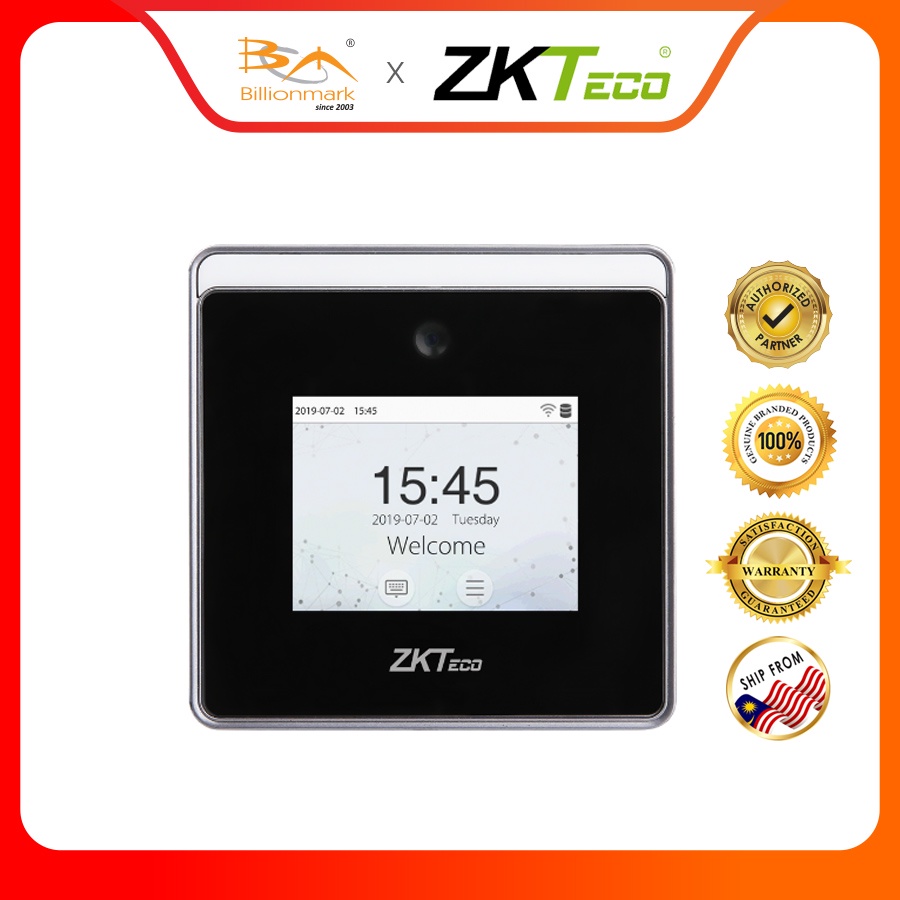 ZKTeco MiniTA Linux-Based Time Attendance with Visible Light Facial Recognition 2.8-inch Touch ...