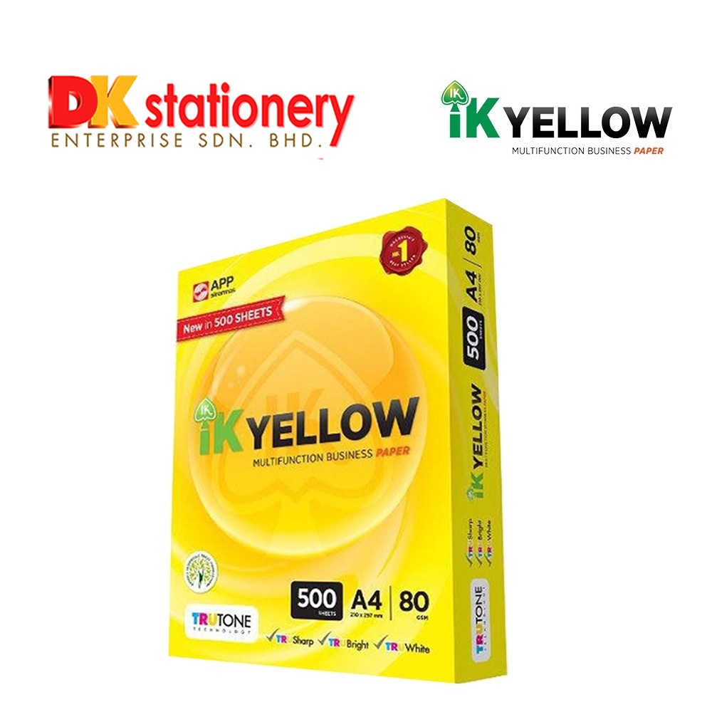 Kertas IK Yellow 80gsm (450/500 Helai) & IK Eco 80gsm (500 Helai) – 1 ...