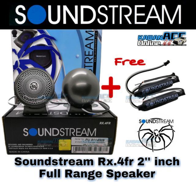 Soundstream Rx Series Rx.4fr 2'' Full Range Speaker Tweeter+Mid ...