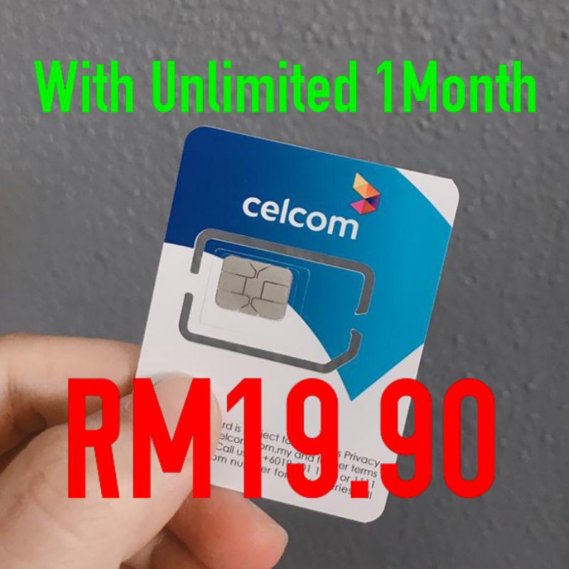 CELCOM UNLIMITED DATA N CALL to All Network (New Number/Kekal) | Shopee Malaysia