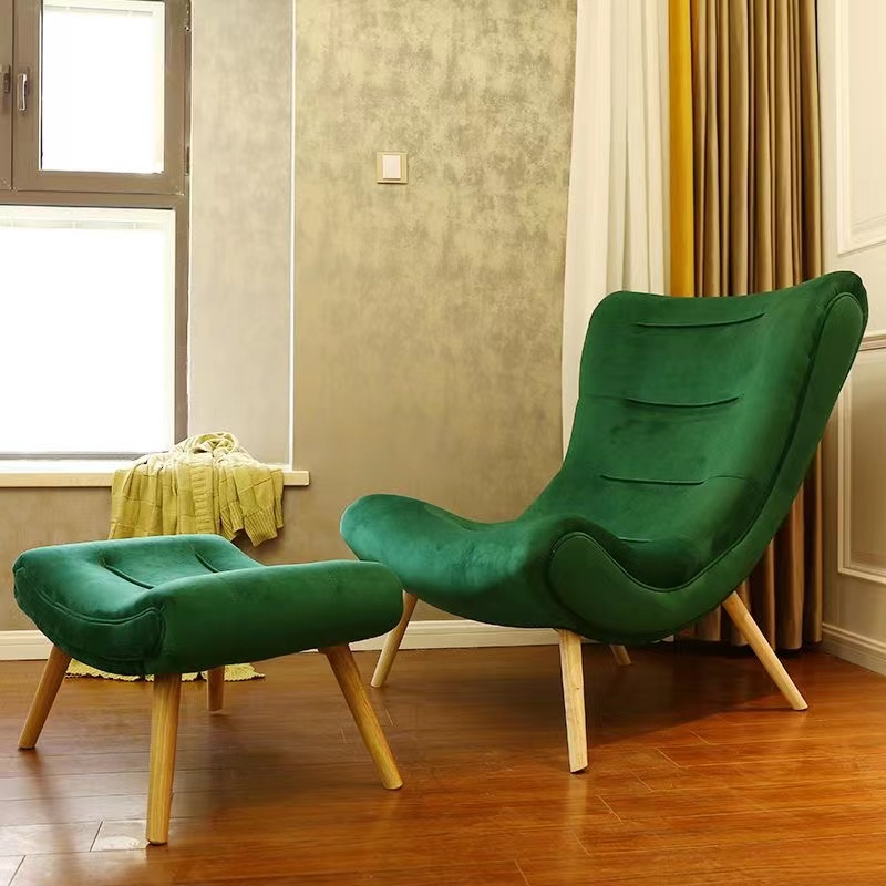 Nordic lazy sofa light luxury snail chair leisure tiger chair solid ...