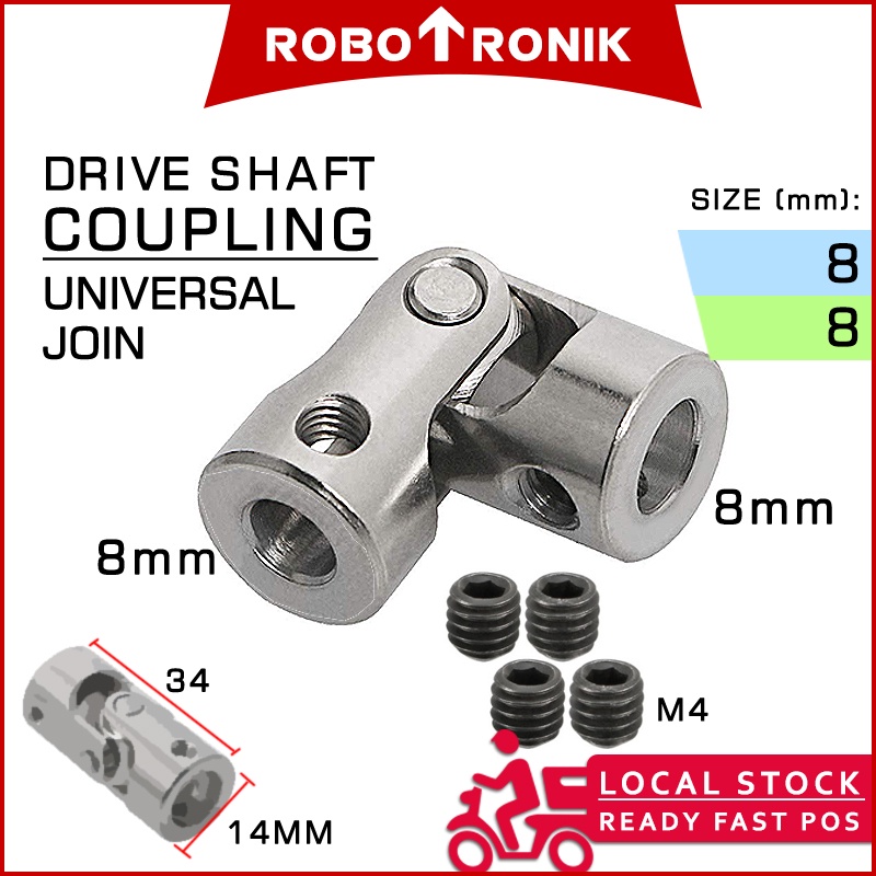 Universal Drive Shaft Coupling Two-Joint for Motor Boat Steering ...