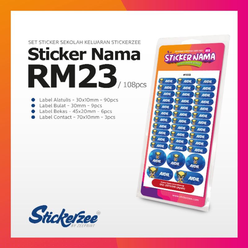 💕 Sticker Nama @ Sticker Baju💕 | Shopee Malaysia