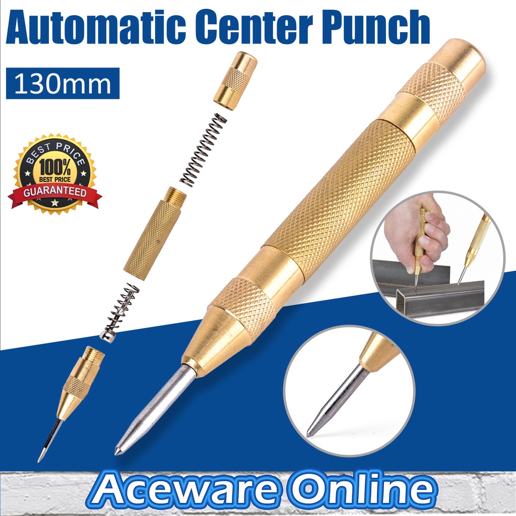 130mm Automatic Center Punch Pin Punch Center Puncher Punch Tool Marking Tool Spring Loaded ...