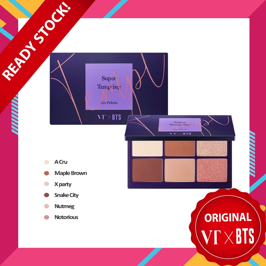 VT X BTS Super Tempting Eye Palette (Modern Neutral) | Shopee Malaysia