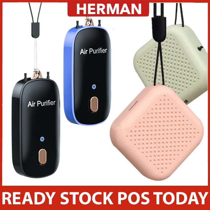 K7 Personal Wearable Air Purifier Necklace Negative Ion Sterilizer ...