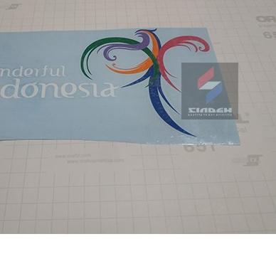 Cutting sticker Car wonderful Indonesia pesona Indonesia Color 20cm ...