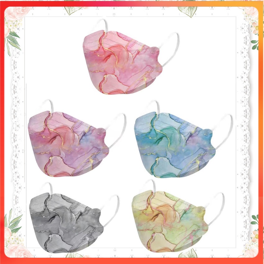 KF94 mask Marble pattern , willow leaf type, fish mouth type kn94 mask ...