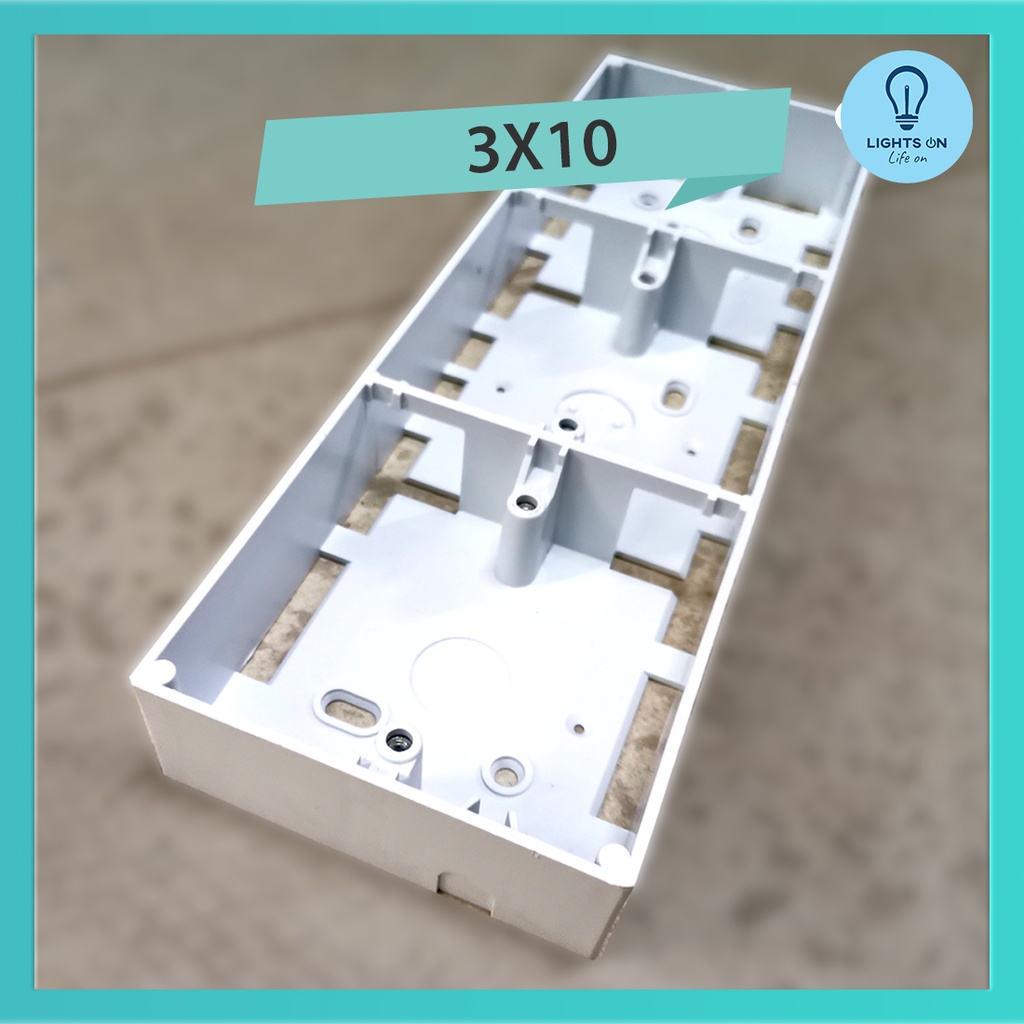 PVC Box Surface Type 3x3 3x7 3x10 3x12 Electrical Box Base Switch Box ...