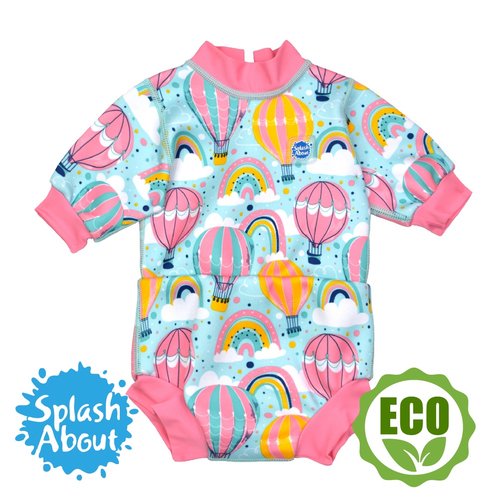 One Piece Swimming Diaper Pants-Rainbow Hot Air Balloon | Shopee Malaysia
