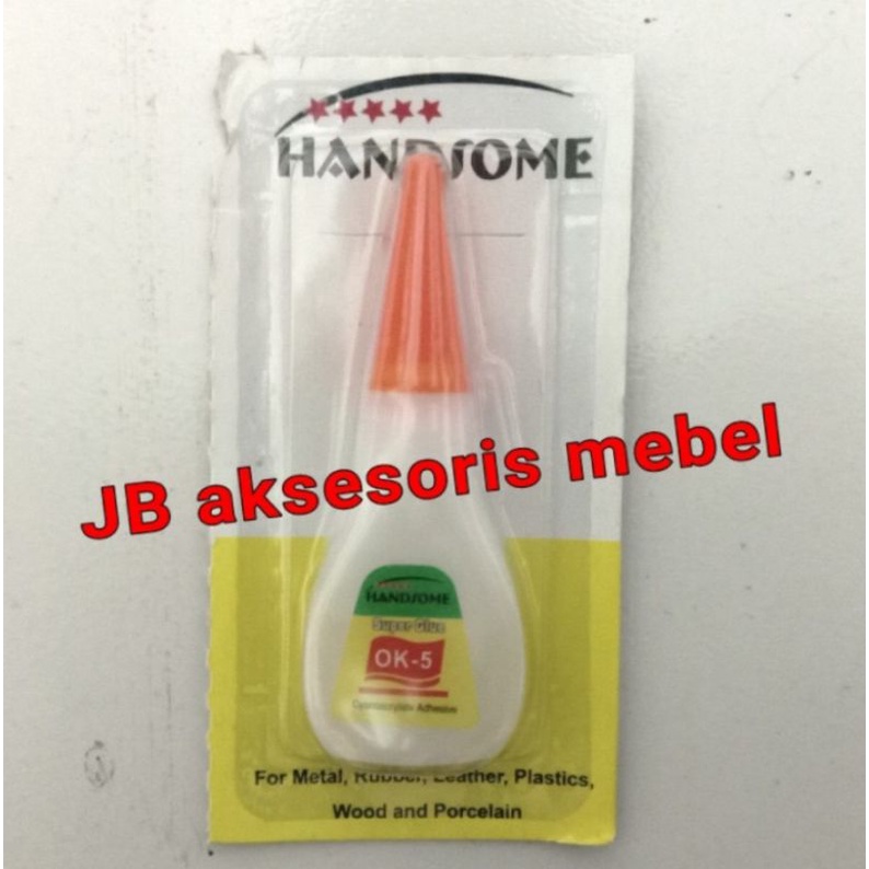 Liquid DROP GLUE 5gr HANDSOME / KOREAN GLUE MULTIPURPOSE BOTTLE ...