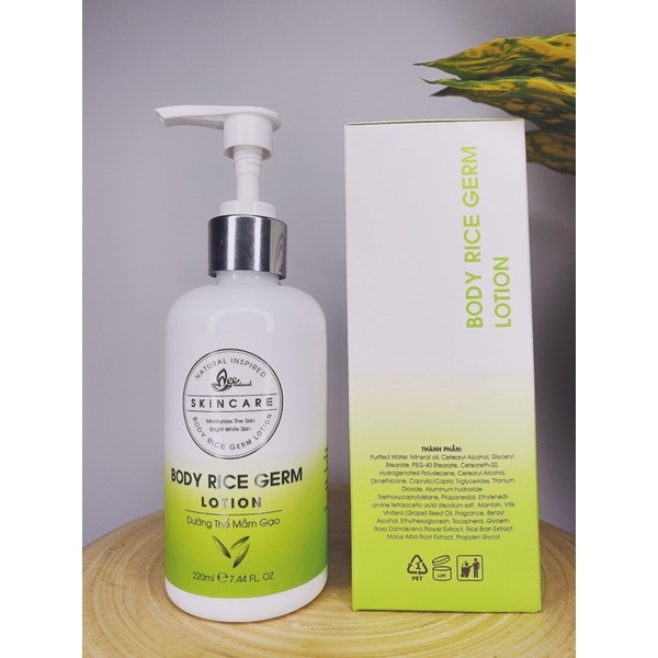 Body Lotion, Rice Sprout Moisturizer - MEE NATURAL Body Lotion 220ml ...