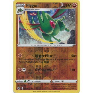 ** Flygon / 076/172 / Reverse Holo & Rare / Sword & Shield Brilliant Stars Pokemon Trading Card ...