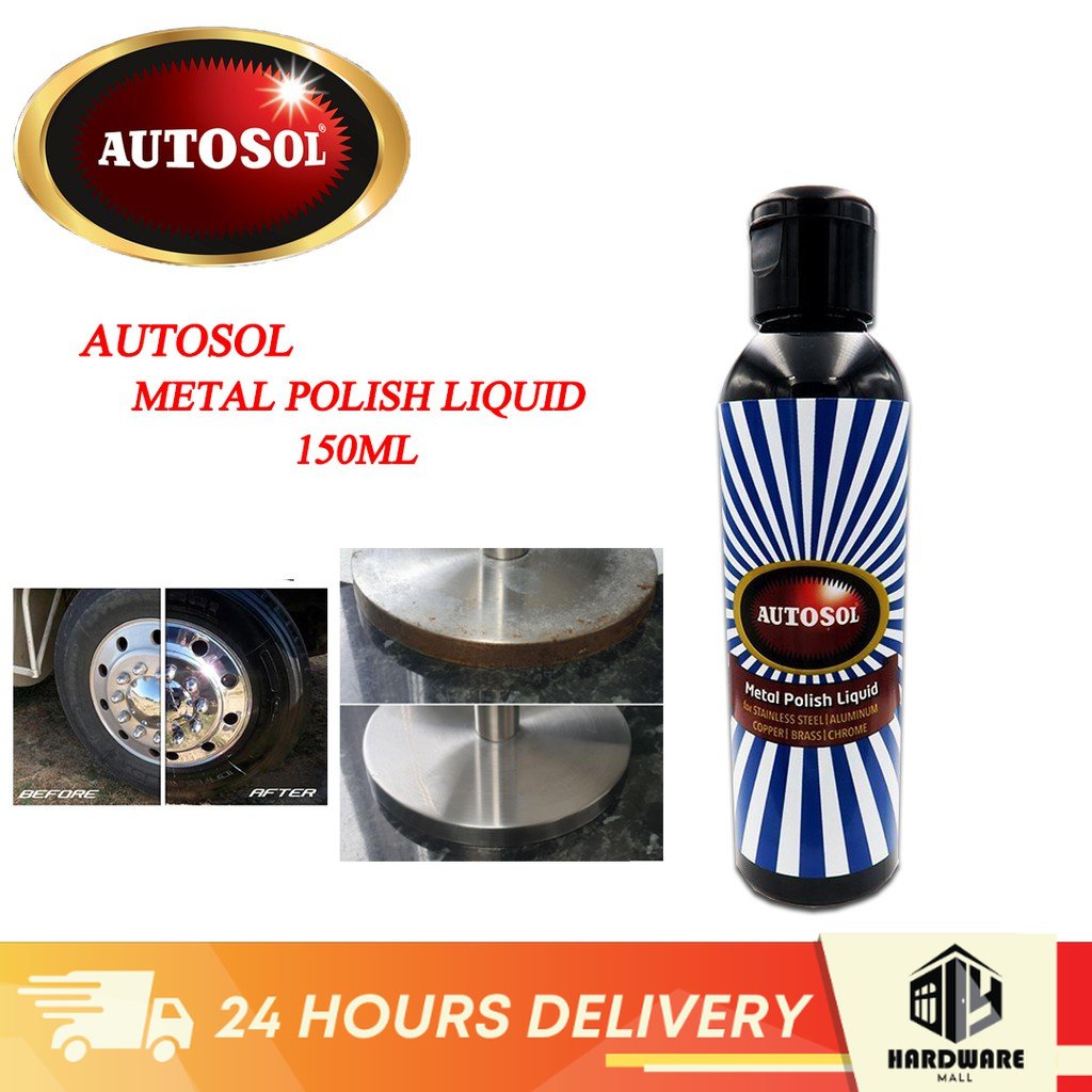 150ML AUTOSOL Metal Polish Rust Scratch Remover Chrome Cleaner Shine ...