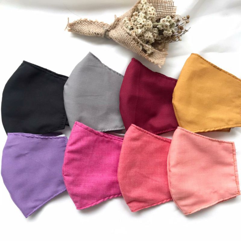 Earloop Plain Masks/Plain Girls Masks/Plain Boys Masks/hijab Plain ...