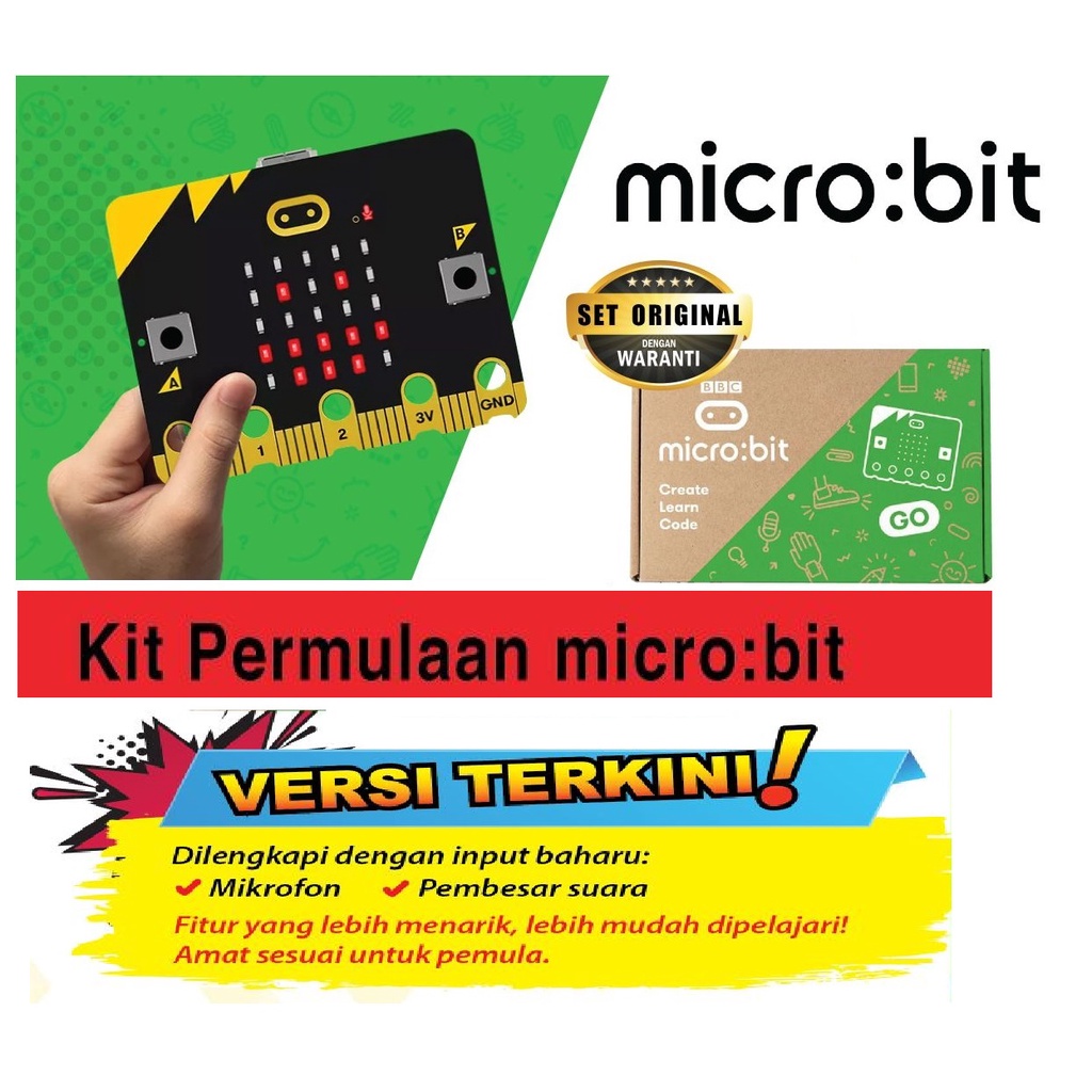 MICRO:BIT SET - SET PERMULAAN - TERKINI V2 Board | Shopee Malaysia
