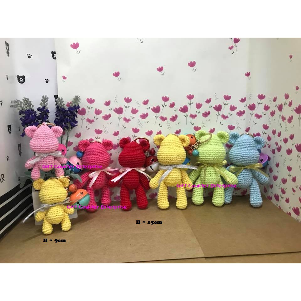 钩针玩偶 钩针娃娃 暴力熊 Amigurumi crochet doll Violent Bear | Shopee Malaysia
