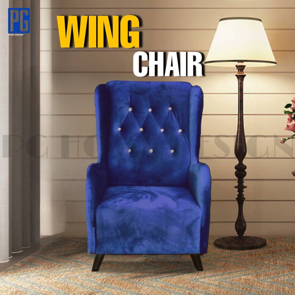 PG HOME:-Scandinavian Nordic Wing Chair/Arm Chair/1 Seater Sofa ...