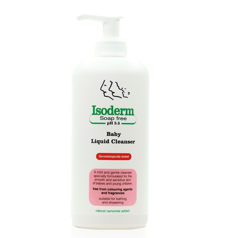 Isoderm Soap Free pH5.5 Baby Liquid Cleanser (250ml / 500ml) | Shopee ...
