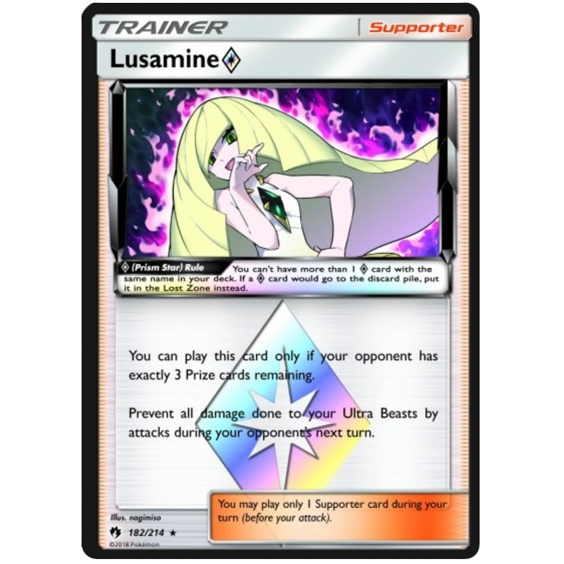 Lusamine and other Prism Star Cards (Stadium - Supporter) - Pokémon TCG ...