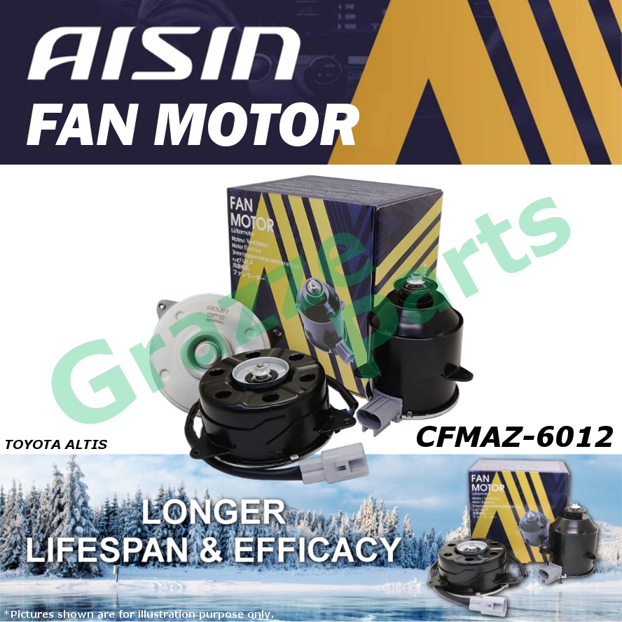 Aisin Radiator Cooling Fan Motor CFMAZ-6012 for Toyota Altis ZZE122 ...