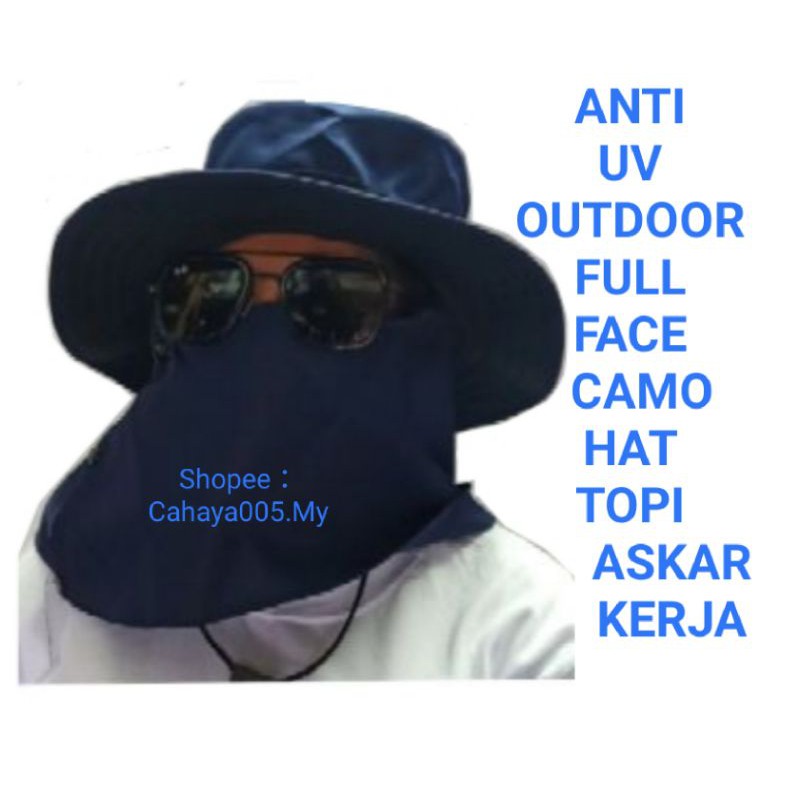 Topi Askar Kerja / Anti UV Army Camo Outdoor Hat | Shopee Malaysia