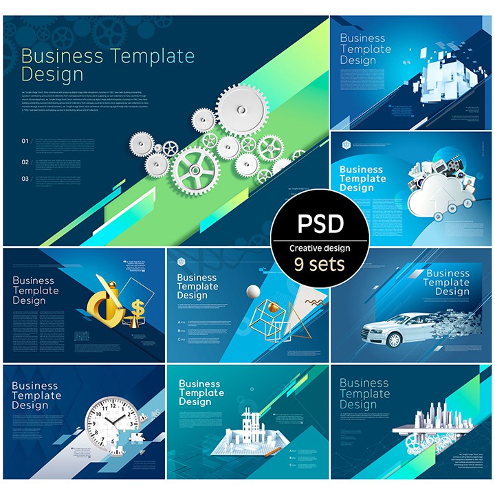 Graphic Design Template Bundle Pack / Corporate Design / Booklet Cover ...