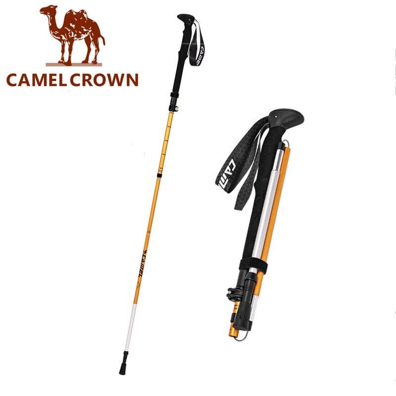 CAMEL CROWN Aluminum alloy trekking stick 130cm non-slip outdoor ...