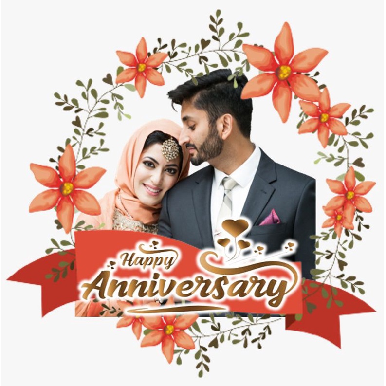 Kek Topper Anniversary Custom | Shopee Malaysia