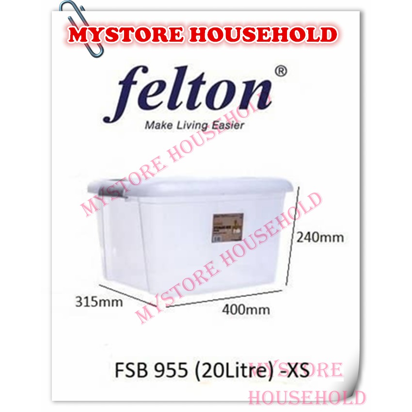 Felton FSB955 Iconic Storage Box 20Litre (XS) | Shopee Malaysia