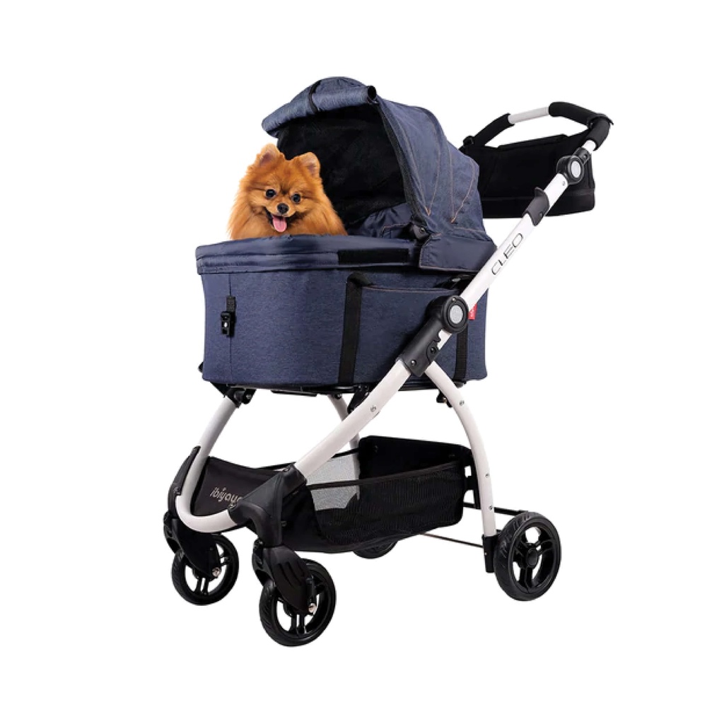 Ibiyaya New Cleo Travel System Pet Stroller - Blue Jeans (DA-3066 ...