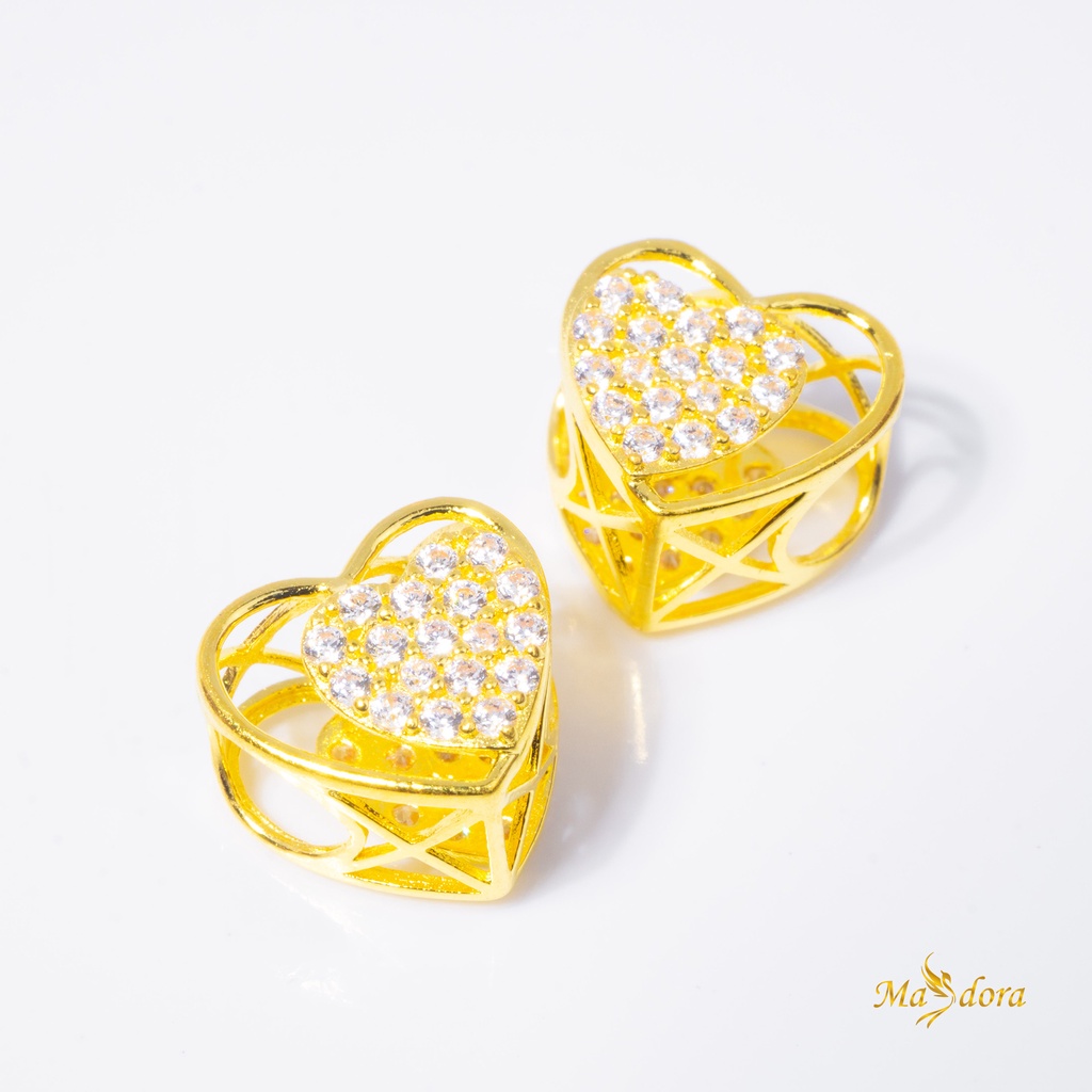 MASDORA 916 Gold Beads Bead Emas ~ Double Shiny Love (EMAS 916/22K ...