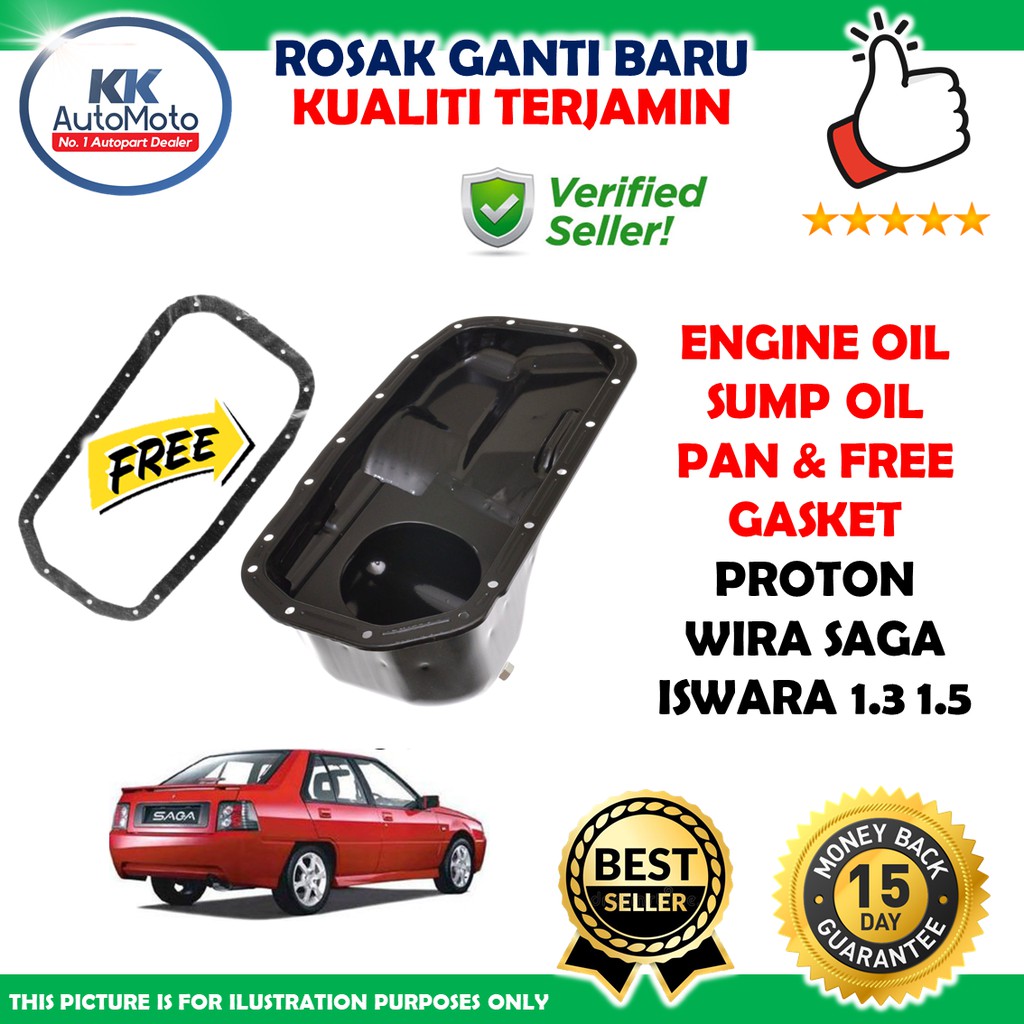 Proton 4G13 Wira Old Saga 12V Iswara 1.3 1.5 OEM Engine Oil Sump Oil ...