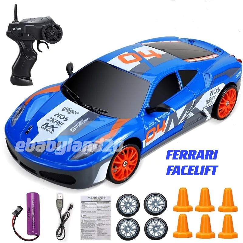 RC Drift 1:24 Kereta Kontrol Drift 4WD RC Car Racing Car AE86 GTR Honda ...