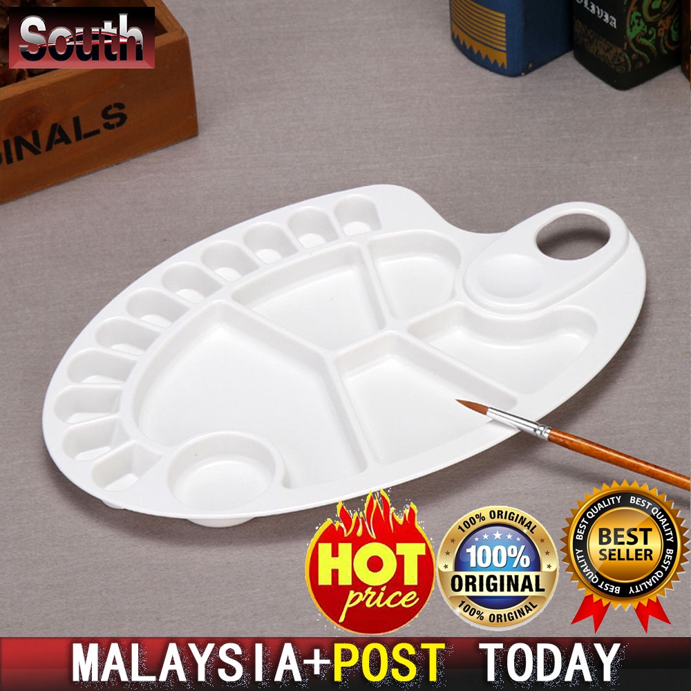 European style Watercolor Acrylic Oil Gouache White Paint Plastic Tray ...