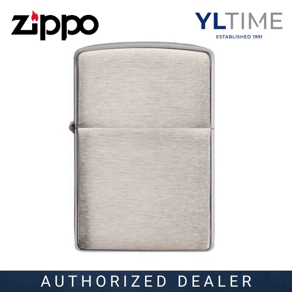 Zippo #200 Classic Brushed Chrome Lighter (100% Original & New ...
